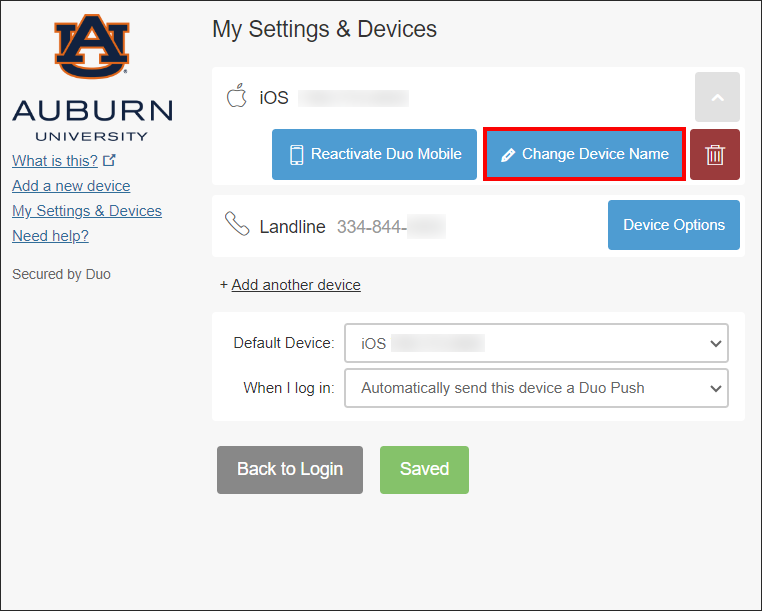 Information Technology - Duo: Managing Devices in Duo Mobile - Service ...