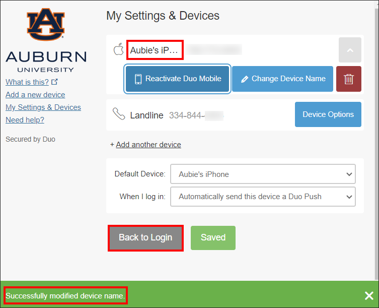 Information Technology - Duo: Managing Devices in Duo Mobile - Service ...